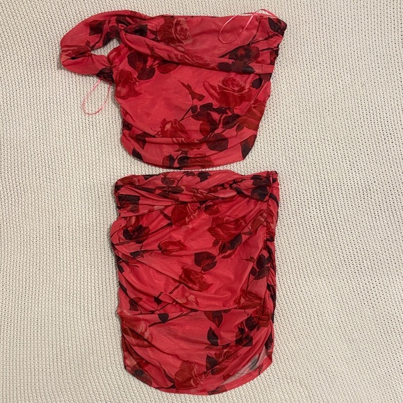 Fashion Nova | Skirts | Fashion Nova Pink Matching Set | Poshmark